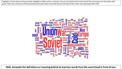 Cold War Intro Lesson - USA v USSR Difference & The Iron Curtain ...