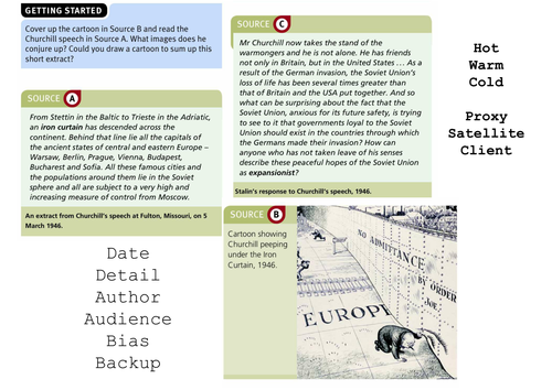 Cold War Intro Lesson - USA v USSR Difference & The Iron Curtain ...