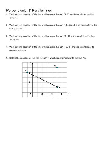 Perpendicular Lines | Teaching Resources