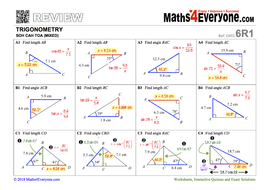 GCSE Revision (Trigonometry: SOH CAH TOA) | Teaching Resources
