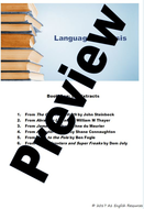 English Language Analysis | Teaching Resources