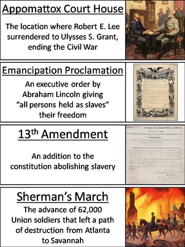 The Civil War Word Wall Cards | Teaching Resources