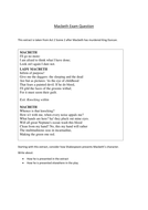 Macbeth Act 2 Scene 2 (9-1 style Literature Question) | Teaching Resources