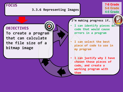 GCSE Bitmap Image File Size Calculator Programming Lesson | Teaching ...