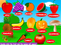 Fruits and Vegetables game - Animated Powerpoint | Teaching Resources