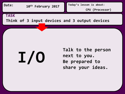 CPU Lesson KS3 | Teaching Resources