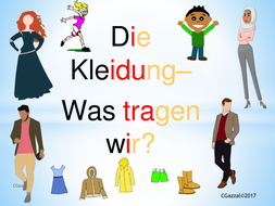 Clothes in German and Colour Adjectives - A Complete Guide. | Teaching ...