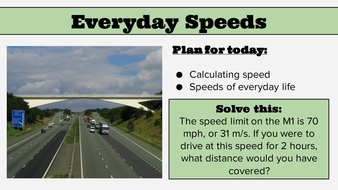 KS4 Lesson: Speed | Teaching Resources