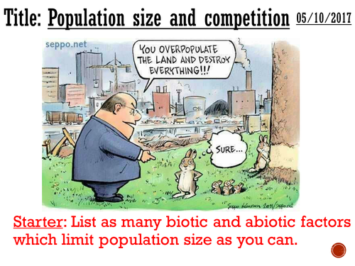 Population size and competition - complete lesson AS/A2 | Teaching ...