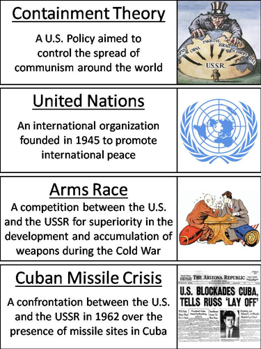 Cold War Word Wall Cards | Teaching Resources