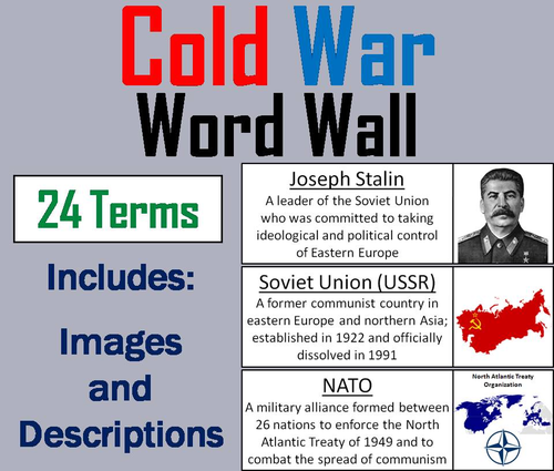 Cold War Word Wall Cards | Teaching Resources