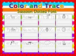 Writing Paper/ Alphabet Tracing in Sassoon Font (Jolly Phonics ...