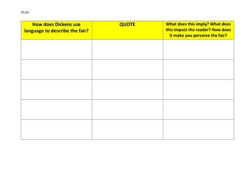P2 Q3 + Q4 : BITE SIZED ASSESSMENT GCSE English Language 8700 SPEC ...
