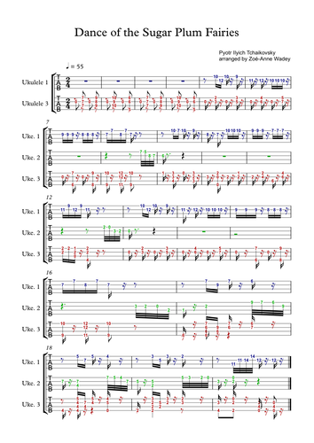 Dance of the Sugar Plum Fairies - classroom ensemble | Teaching Resources