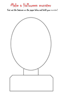 EYFS/KS1 make a Halloween monster cut and stick activity | Teaching ...