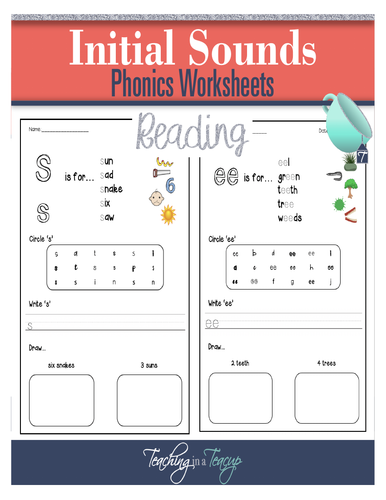 Initial Sounds Phonics Worksheets 1 - Phonics | Teaching Resources