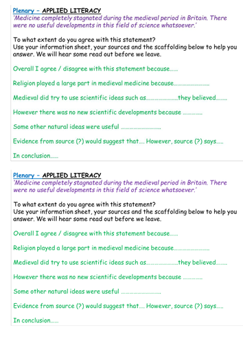 Medieval Medicine | Teaching Resources