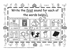 Christmas Phonics Activity Booklet - 20 pages | Teaching Resources