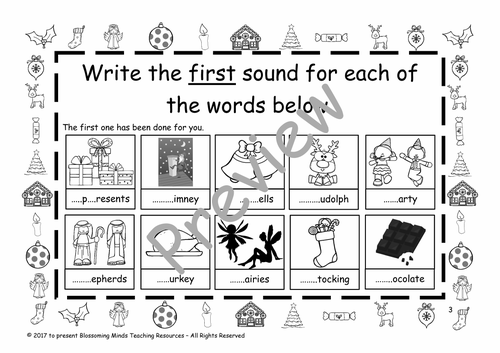 Christmas Phonics Activity Booklet - 20 pages | Teaching Resources