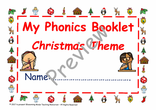 Christmas Phonics Activity Booklet - 20 pages | Teaching Resources