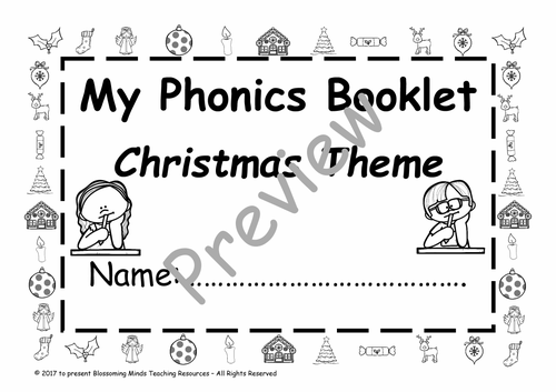 Christmas Phonics Activity Booklet - 20 pages | Teaching Resources