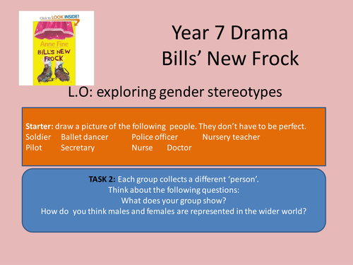 DRAMA: BILL'S NEW FROCK- THE PLAY | Teaching Resources