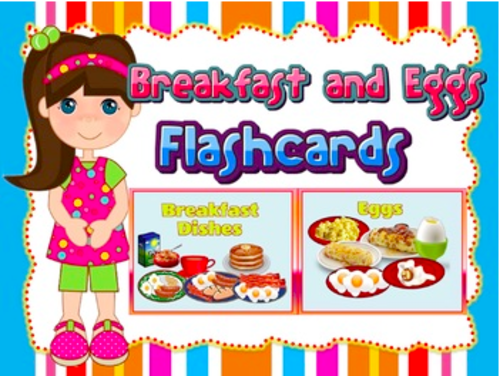 Breakfast Dishes and Eggs Flashcards (Role-play) | Teaching Resources
