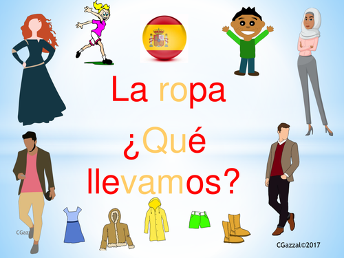 Clothes in Spanish and Colour Adjectives - A Complete Guide. | Teaching ...