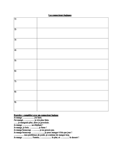 Bundle on Connectives and Time words in French | Teaching Resources