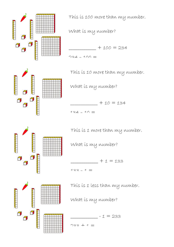 Adding 1, 10, 100 reasoning word problems | Teaching Resources