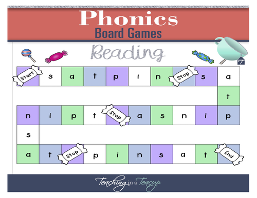Phonics Board Games | Teaching Resources