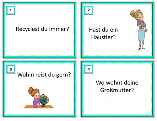 German Task Cards Bundle: Top 4 Sets at 35% off | Teaching Resources