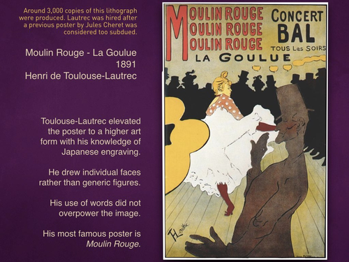 Henri de Toulouse-Lautrec - Art History - Post Impression - 187 Slides ...