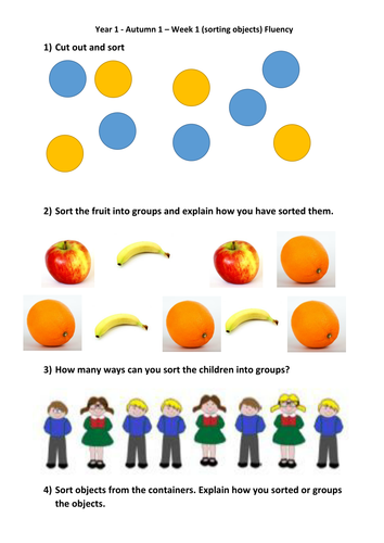 Year 1 - Autumn Block 1 - Weeks 1-4 - Place Value - White Rose Maths ...