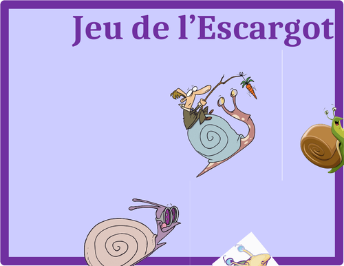 Sports in French Escargot Snail Game | Teaching Resources