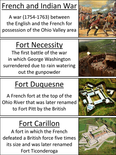 The French and Indian War Word Wall Cards (Seven Year's War) | Teaching ...