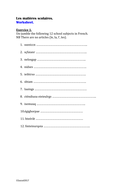 School Subjects in French - A Complete Guide. by cgazzal | Teaching ...