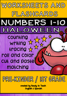 Halloween no-prep Printables and Flashcards (Numbers 1-10) | Teaching ...