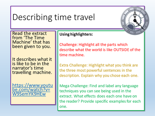 The Time Machine | Teaching Resources
