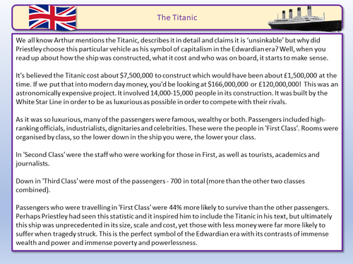 An Inspector Calls Context | Teaching Resources