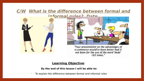 Sociology- Social control and social order plus formal and informal ...