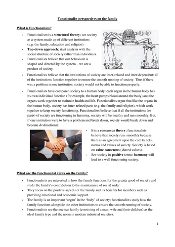 AS Sociology Family - Functionalist Perspective on the Family ...