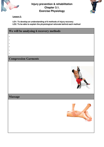 A-Level PE. Injury Prevention & Rehabilitation (Chapter 3.1) | Teaching ...