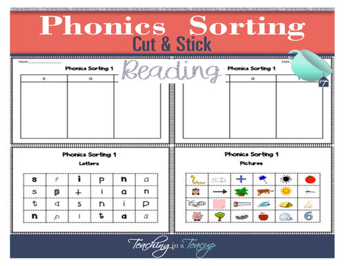 Phonics Sorting Cut and Stick | Teaching Resources