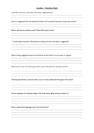 'London' by William Blake - annotated poem and revision quiz | Teaching ...