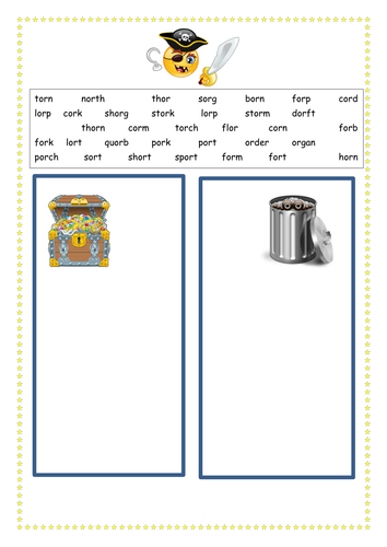 Or Phase 3 Phonics Activity | Teaching Resources