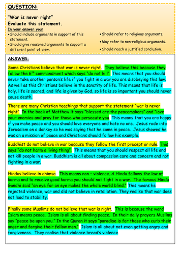 PEEL your answer - Humanities | Teaching Resources