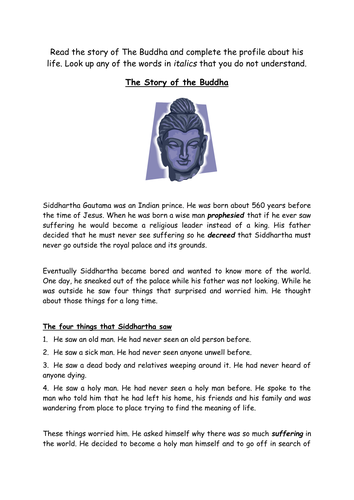 What is Buddhism and who was Siddhartha Gautama ? | Teaching Resources