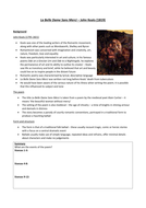 La Belle Dame Sans Merci - worksheets | Teaching Resources