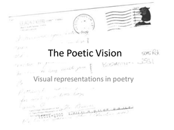 Visual Imagery in Poetry (A Martian Sends a Postcard Home) | Teaching ...